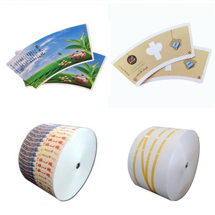 160gsm Matt Dull Printing Gloss Paper Tea Cup Raw Material Pe Coated Paper